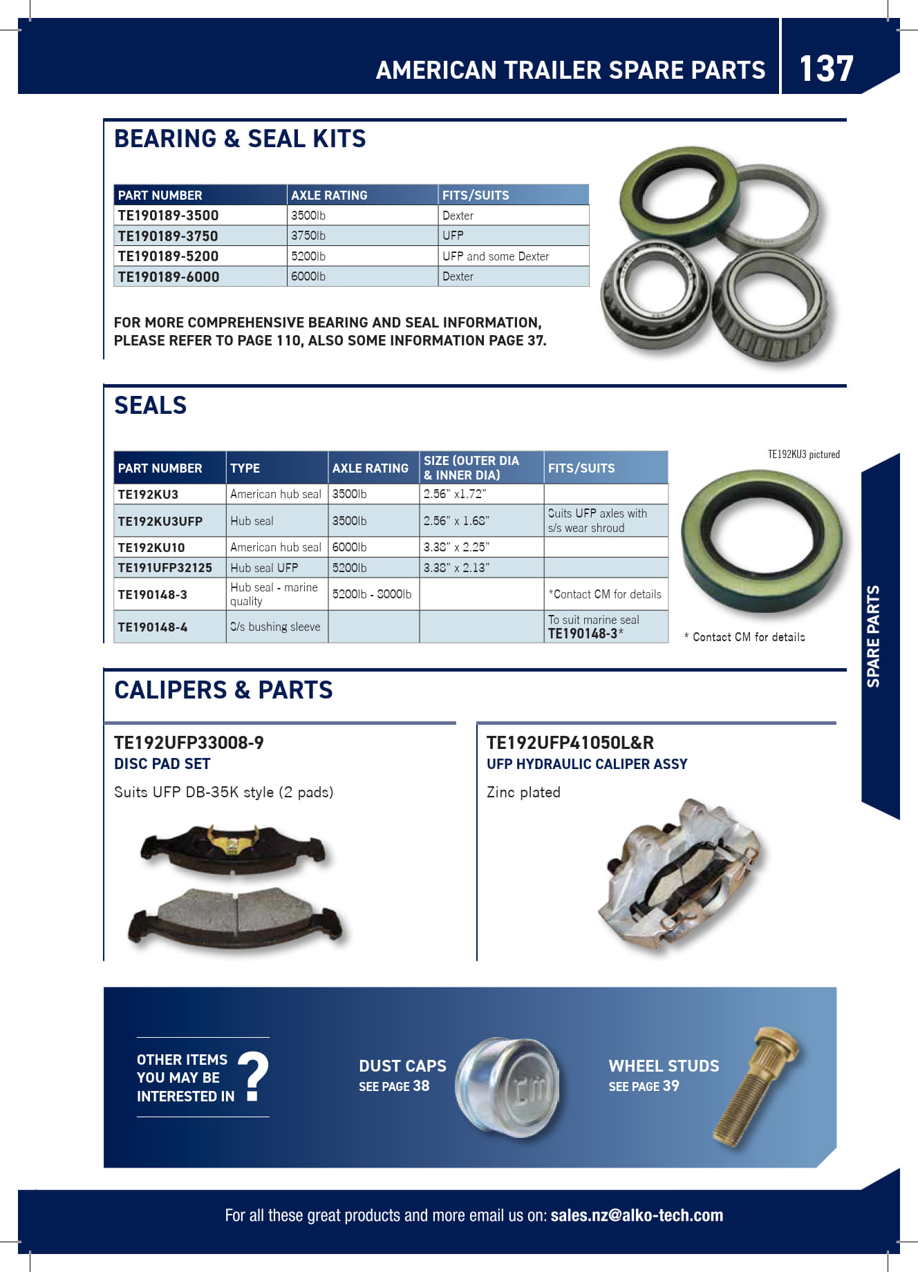 BEARING KITS | CM Trailer Parts | New Zealand Trailer Parts ...