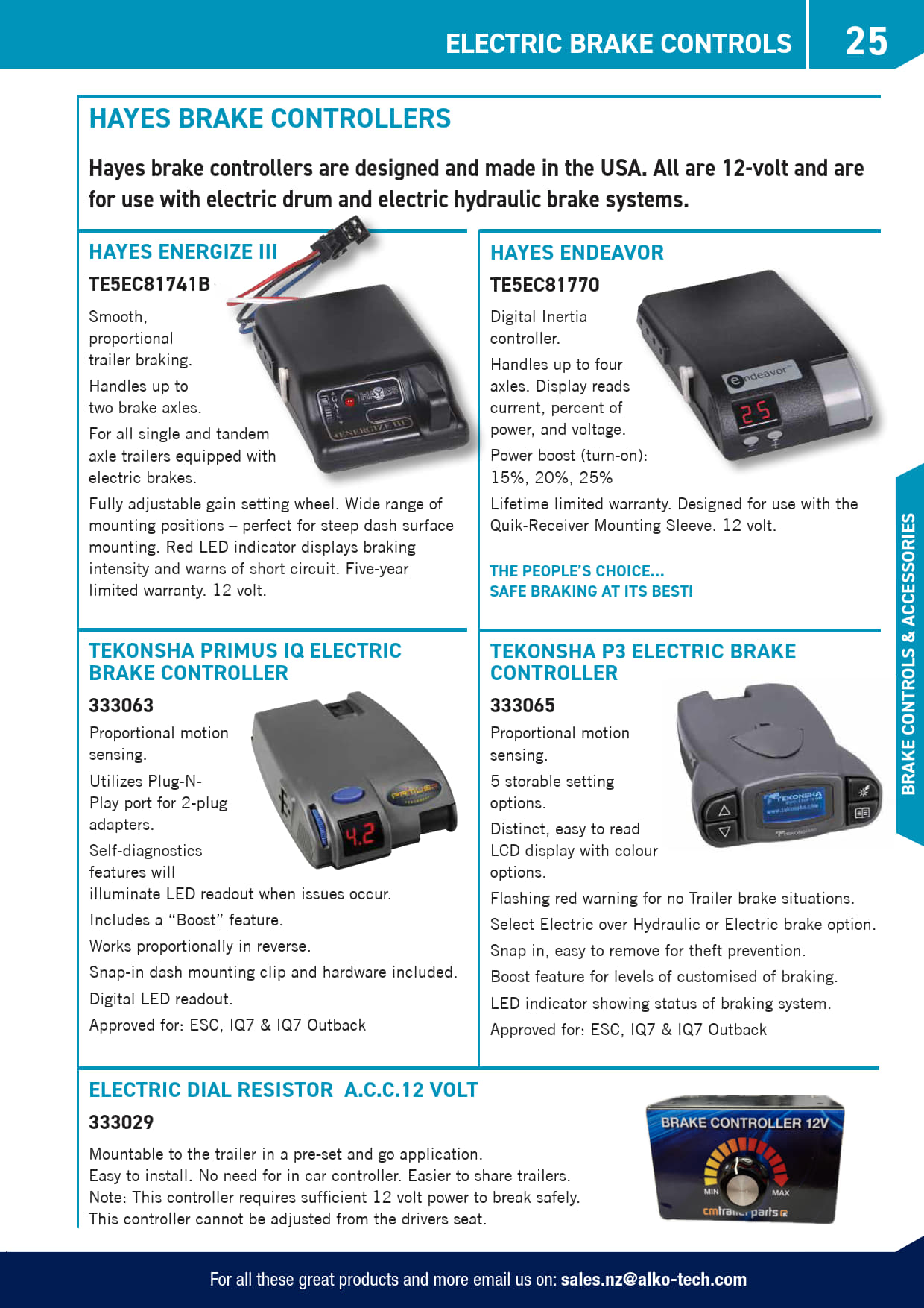 ELECTRIC BRAKE CONTROLLERS | CM Trailer Parts | New Zealand Trailer ...