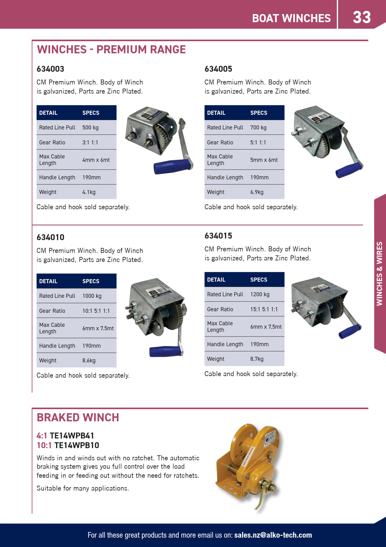 Premium Winches | CM Trailer Parts | New Zealand Trailer Parts ...
