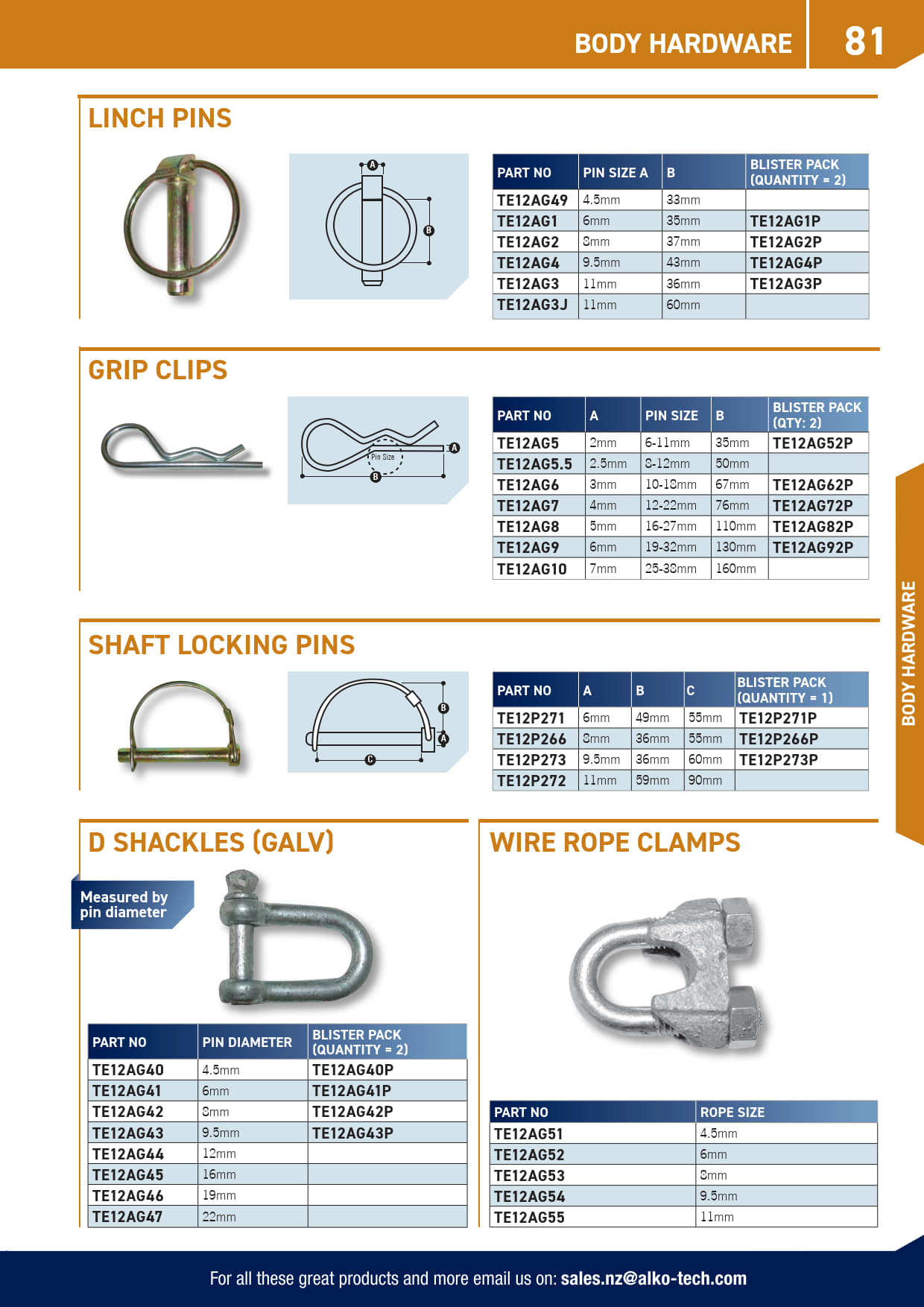 FASTENERS | CM Trailer Parts | New Zealand Trailer Parts & Accessories ...
