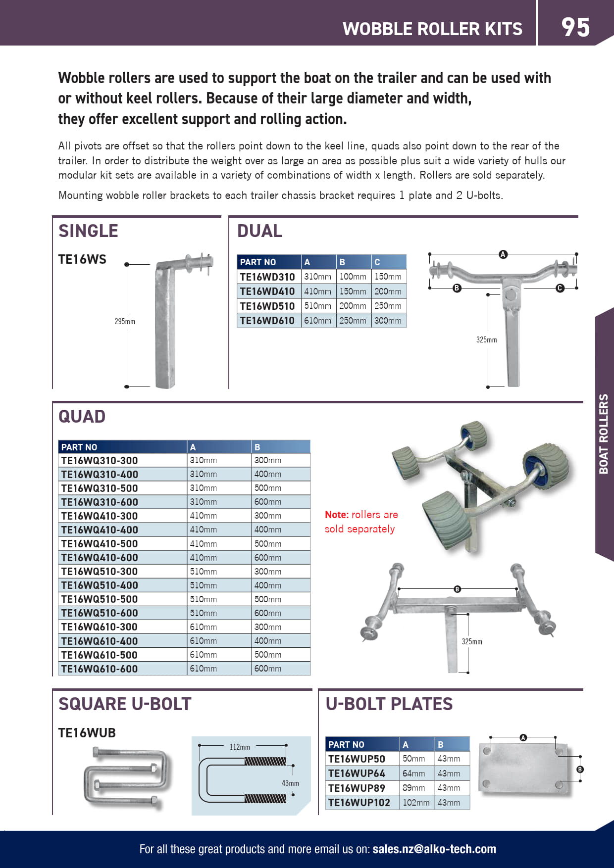 WOBBLE ROLLER KITS | CM Trailer Parts | New Zealand Trailer Parts ...